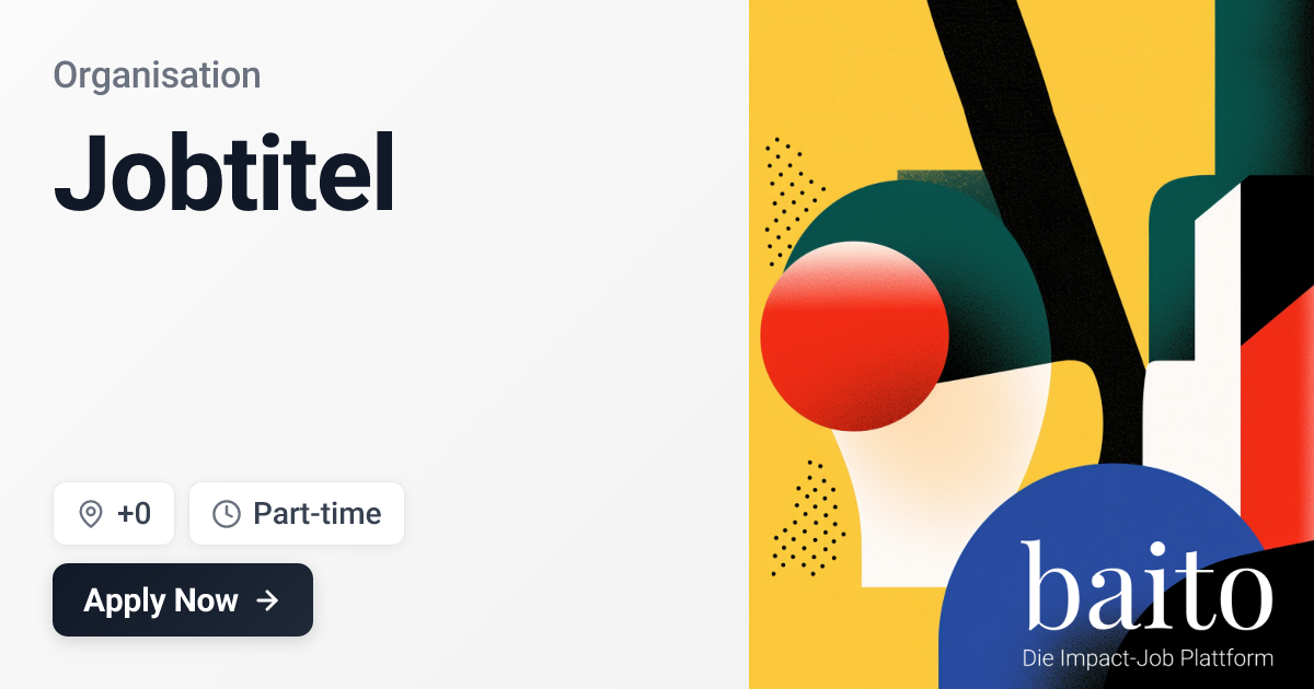 Projektkoordinator*in HIV/STI-Prävention at Der PARITÄTIS... - baito