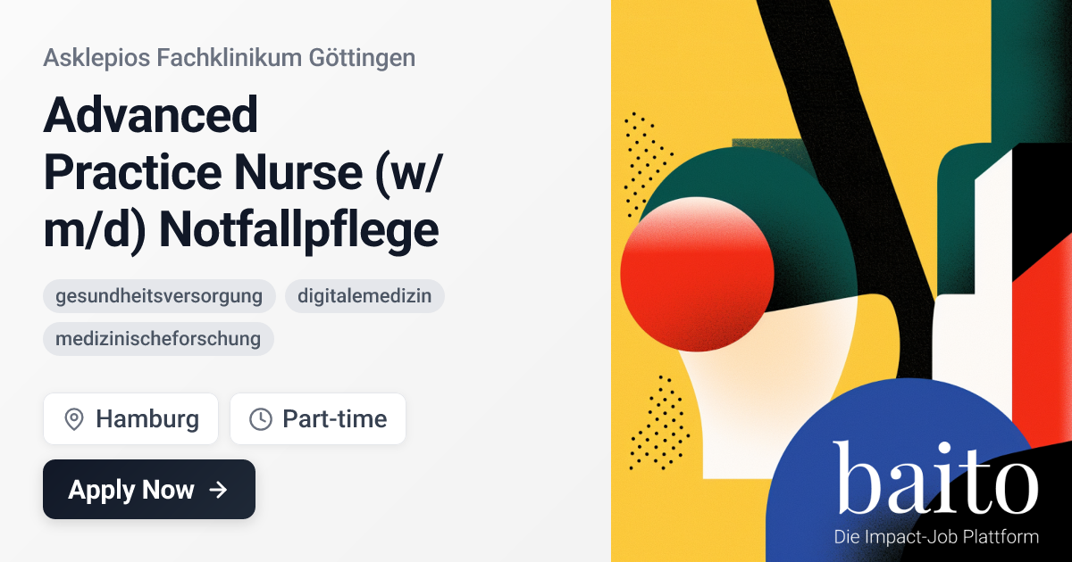 Advanced Practice Nurse*in (w/m/d) Notfallpflege at Askle... - baito